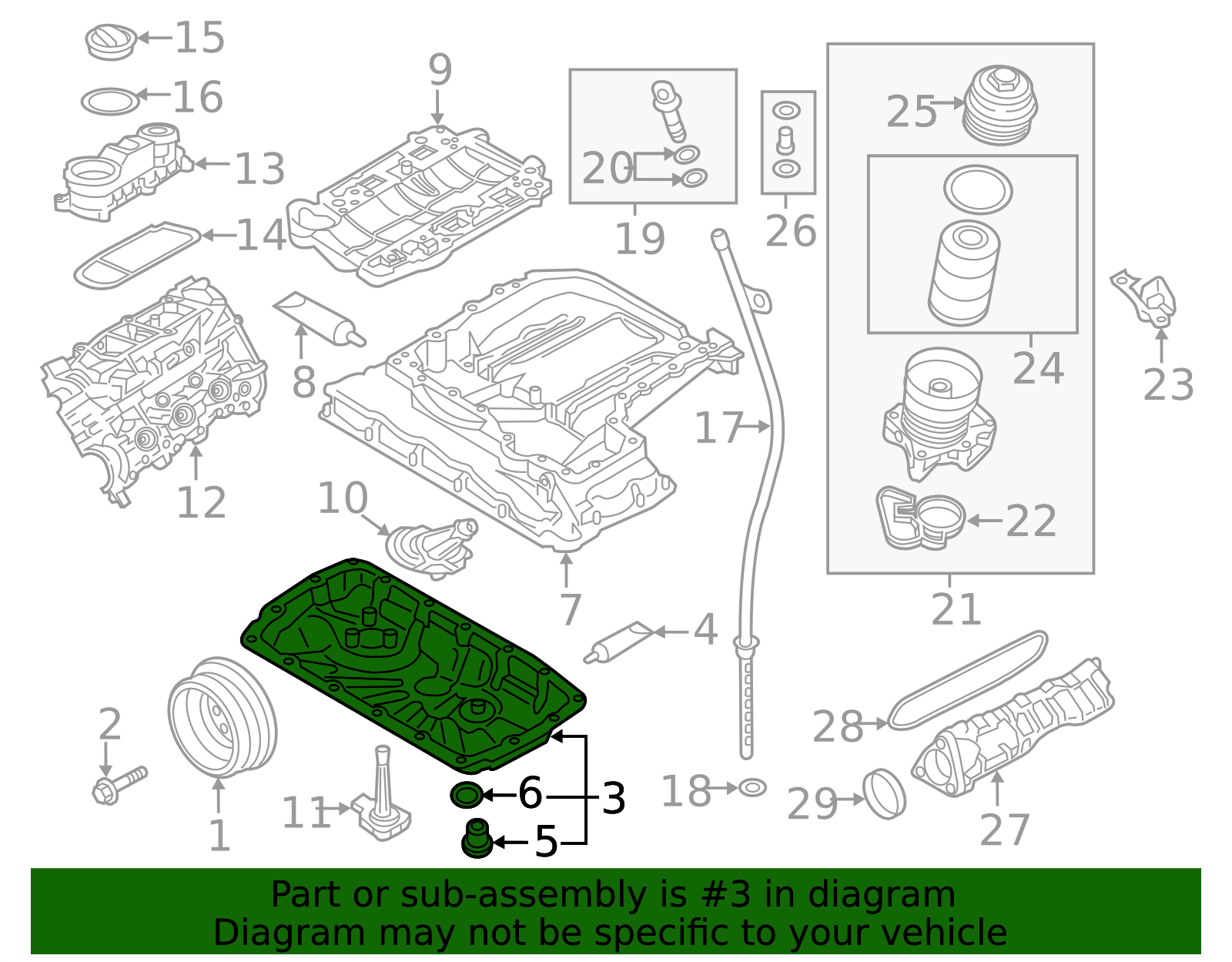 2018-2025 Audi Oil Pan 06M-103-602-P | Audi Midwest