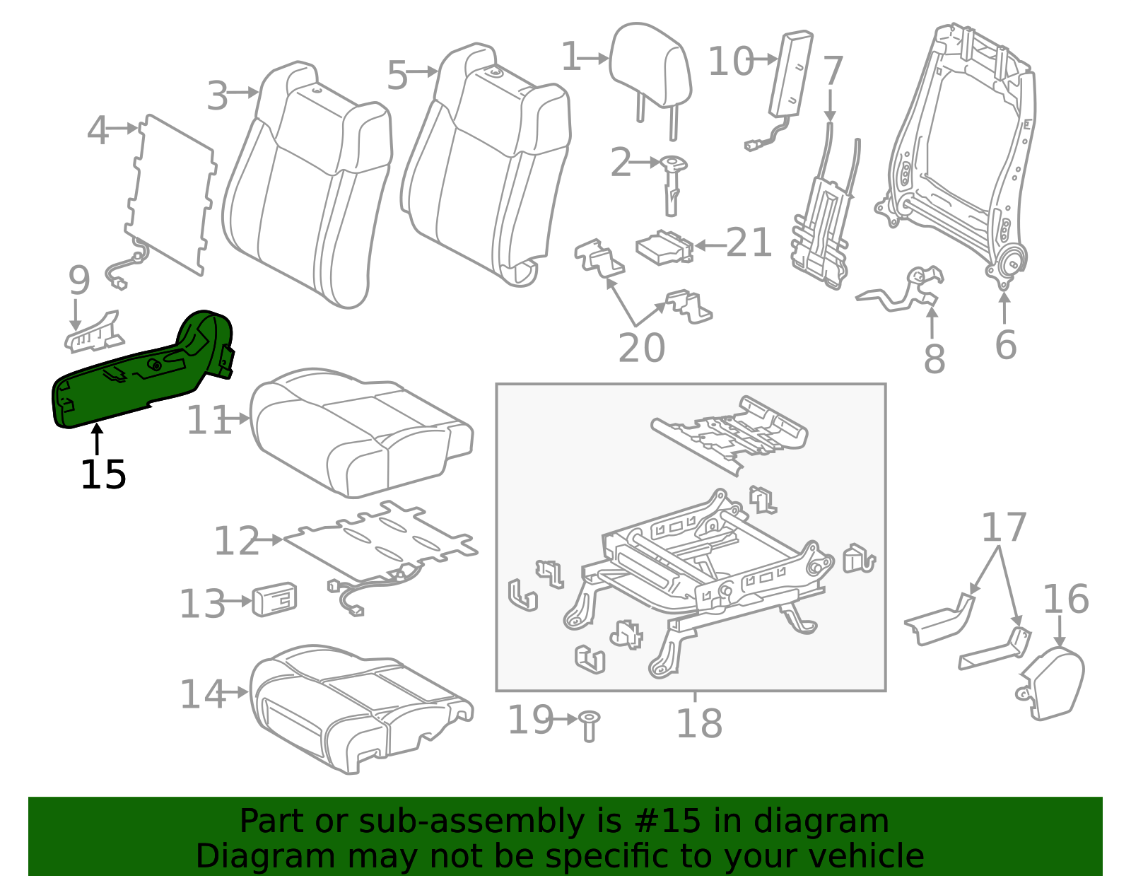 2014-2021 Toyota Tundra 2014-2021 Toyota Tundra - Recline Cover 71811 ...