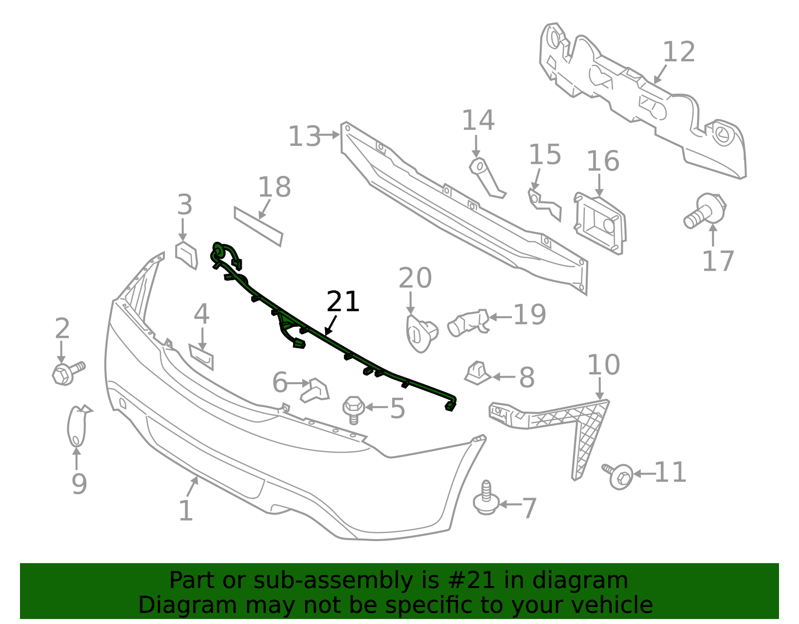 91890-2M060 - High-Quality Back Up Light Wiring Harness for 2013-2016 ...