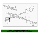 2019-2025 GM Differential Drive Pinion Gear Seal 23243585 GM ...