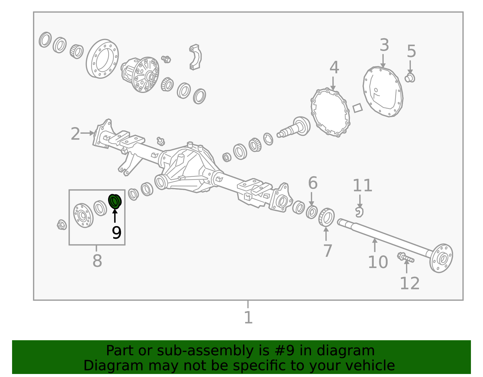 2019-2025 GM Differential Drive Pinion Gear Seal 23243585 GM ...
