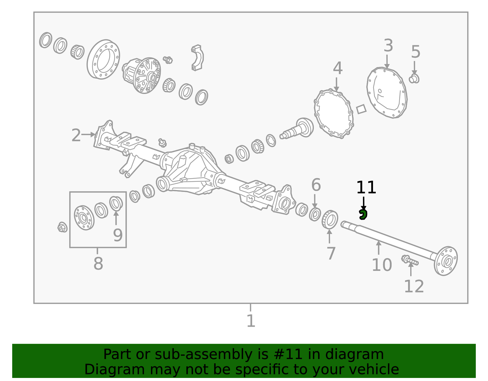 2000-2025 GM Rear Axle Shaft Lock 14012746 | Auto Parts Express