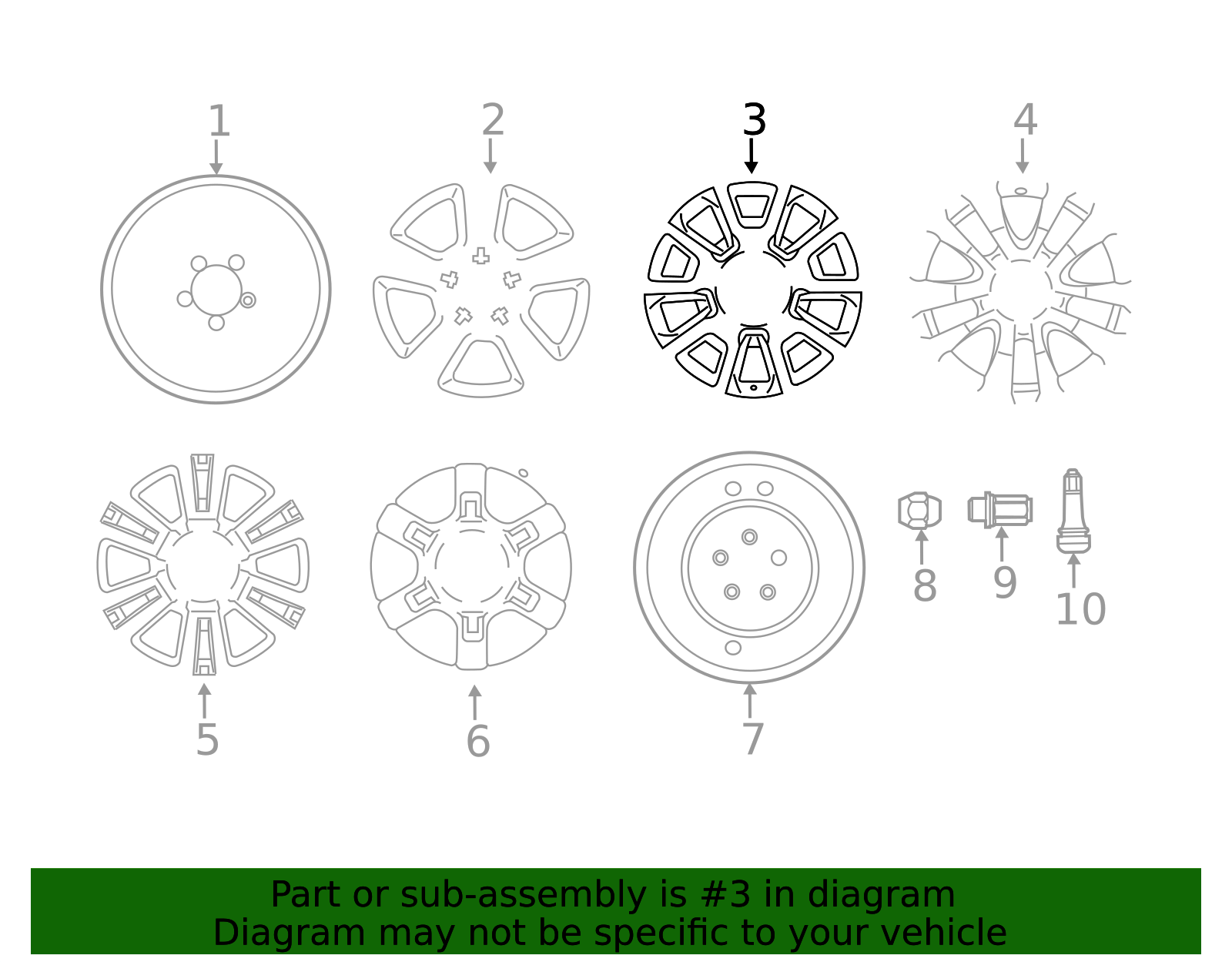 42611-0C202 - 2015-2021 Toyota Tundra - Wheel Disc | Toyota Parts Delivered