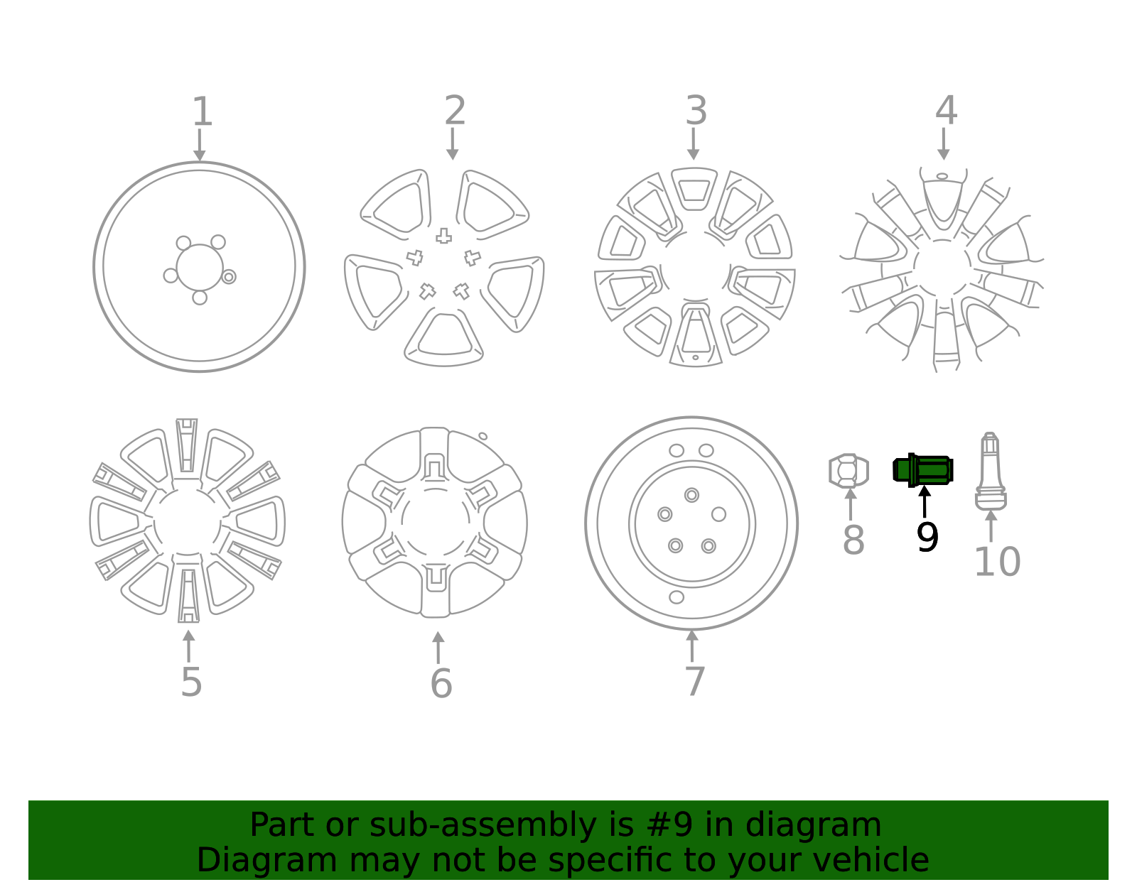 90942-A1001 - Wheel Lug Nut (1each) Longo Toyota Parts