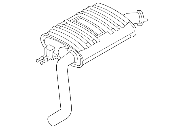 28650-CL110 - Hyundai Muffler 2021-2023 Hyundai Santa Fe | Performance ...