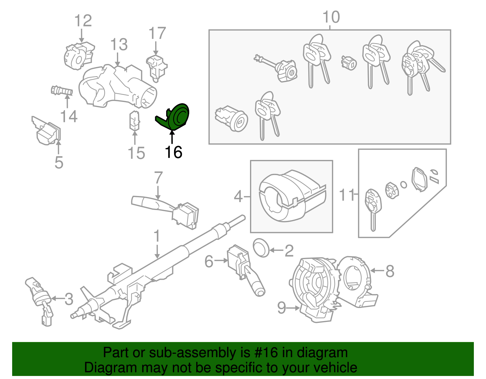 2012-2016 Subaru Impreza Ignition Immobilizer Module 88216FJ010 ...