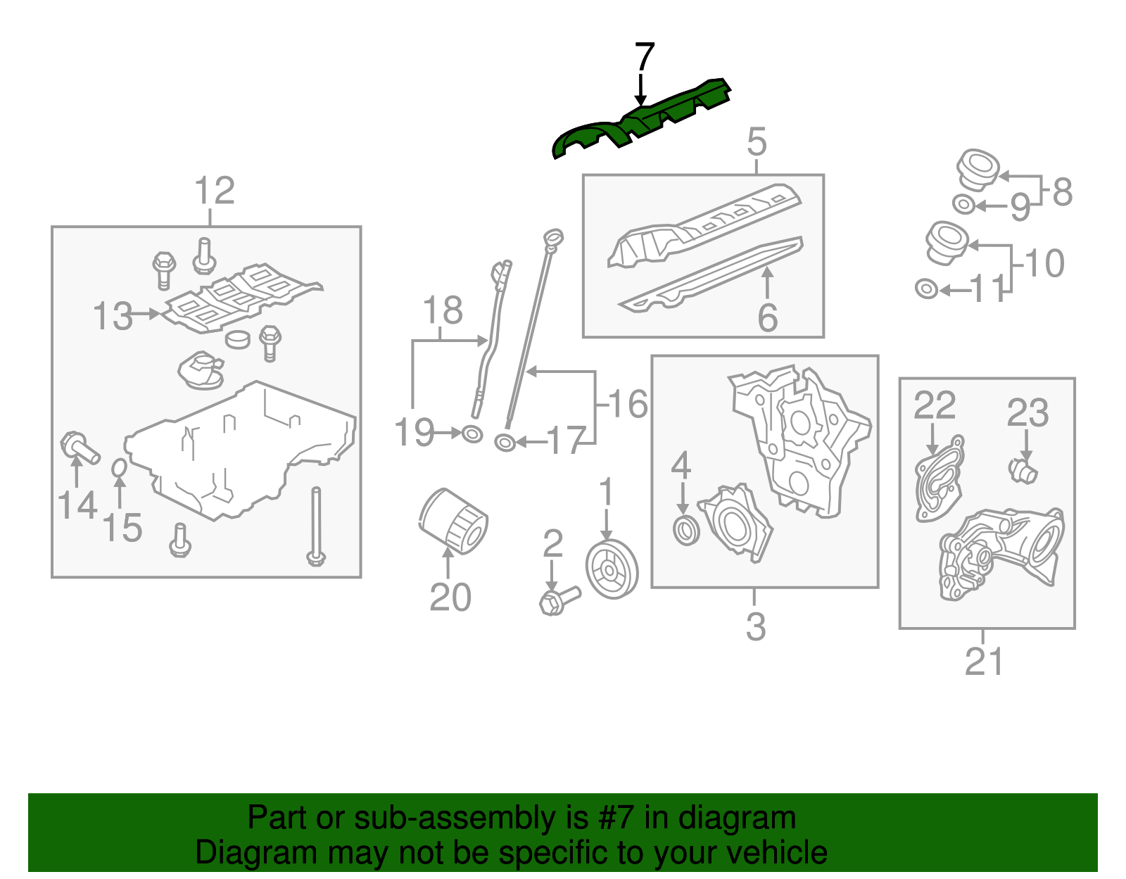 2013-2024 GM Passenger Side Camshaft Housing Cover Insulator 12643785 ...