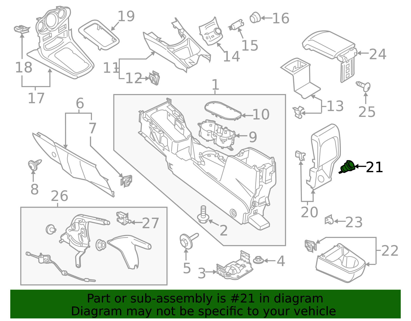 2012-2019 Ford 12 Volt Accessory Power Outlet CV6Z-19N236-BA ...