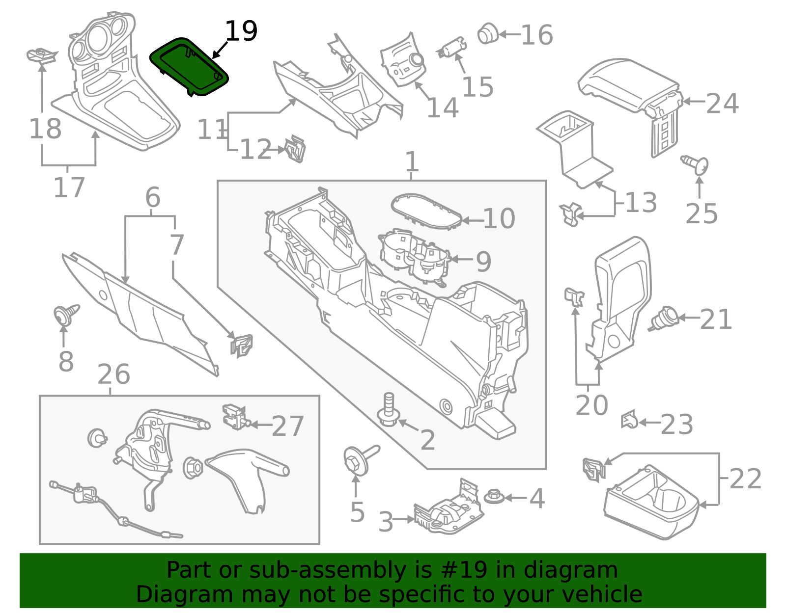 2014-2019 Ford Fiesta Trim Bezel D2BZ-7E391-BB | Awesome Parts Ford