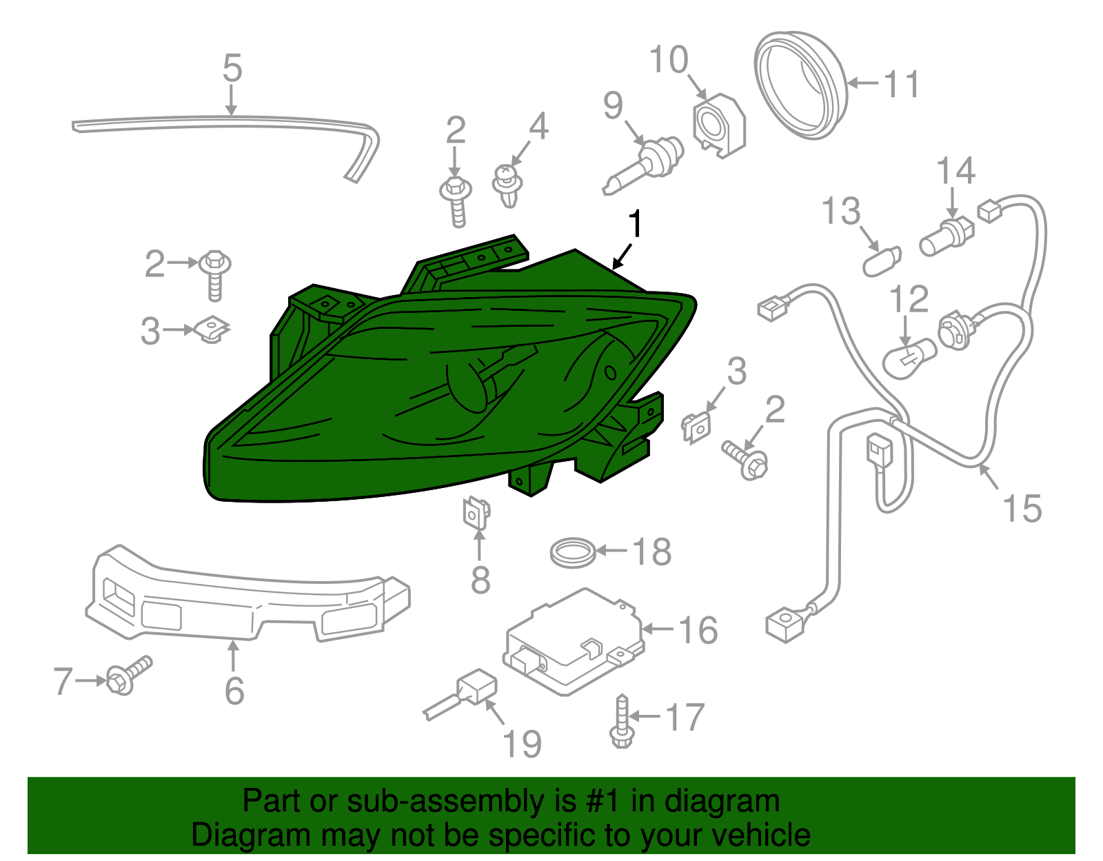 2013-2015 Mazda CX-9 Composite Headlamp TK24-51-041 | RealMazdaParts.com