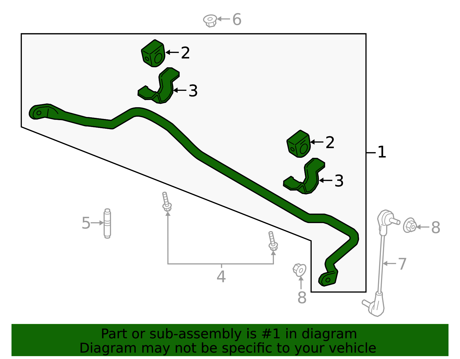 2021-2025 Ford Bronco Stabilizer Bar MB3Z-5482-X | OEM Parts Online