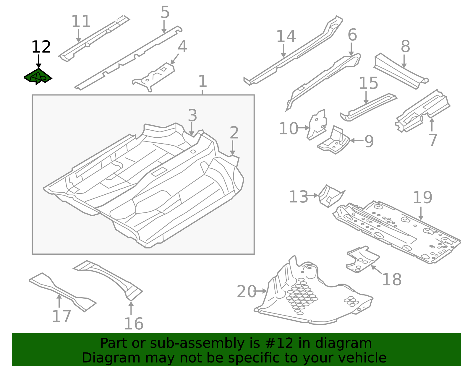 1K0-802-308-B - 2005-2014 Volkswagen - Side Reinforced | Order Euro Parts