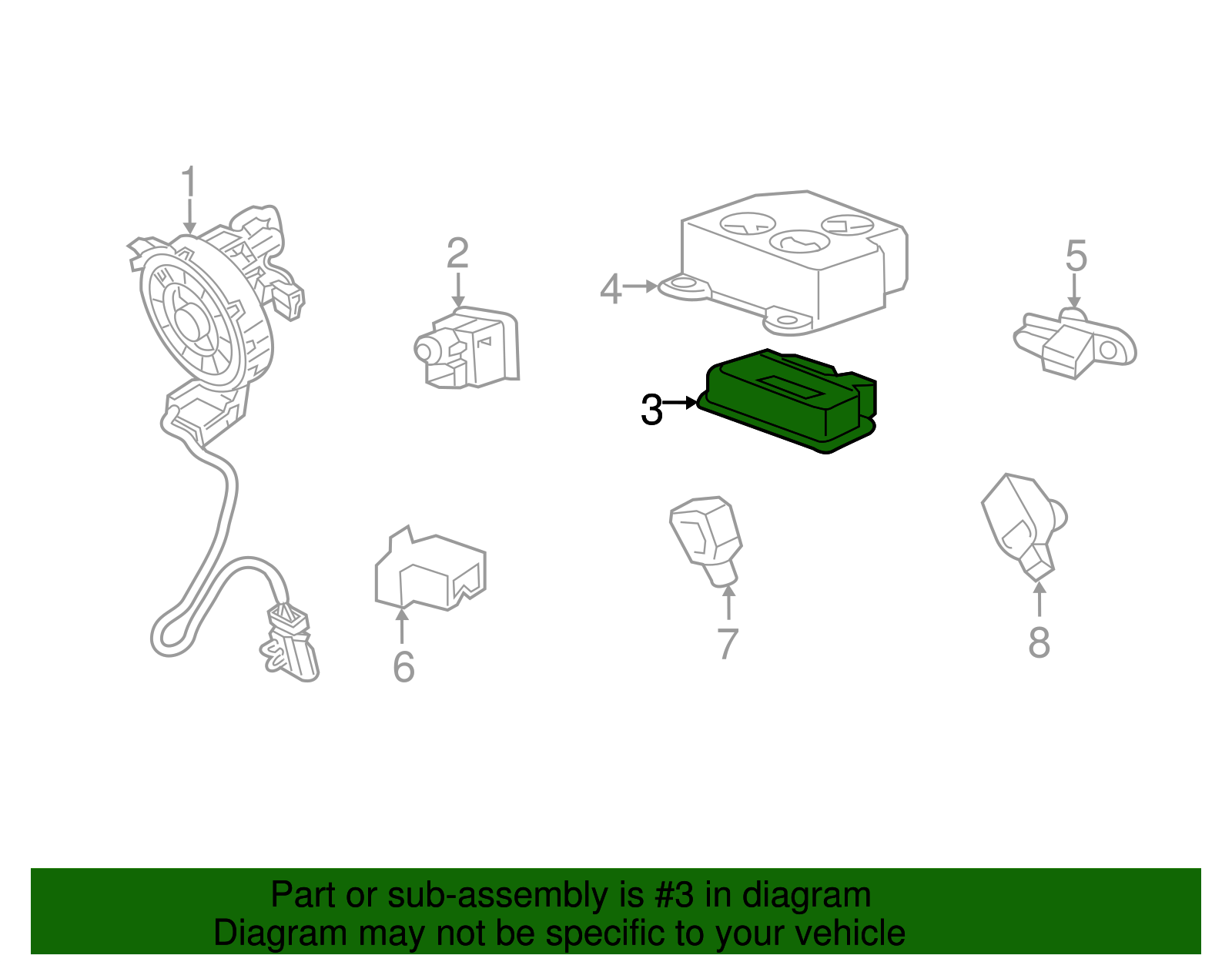 2017-2020 GM Restraints Control Module 13524237 | Courtesy Parts