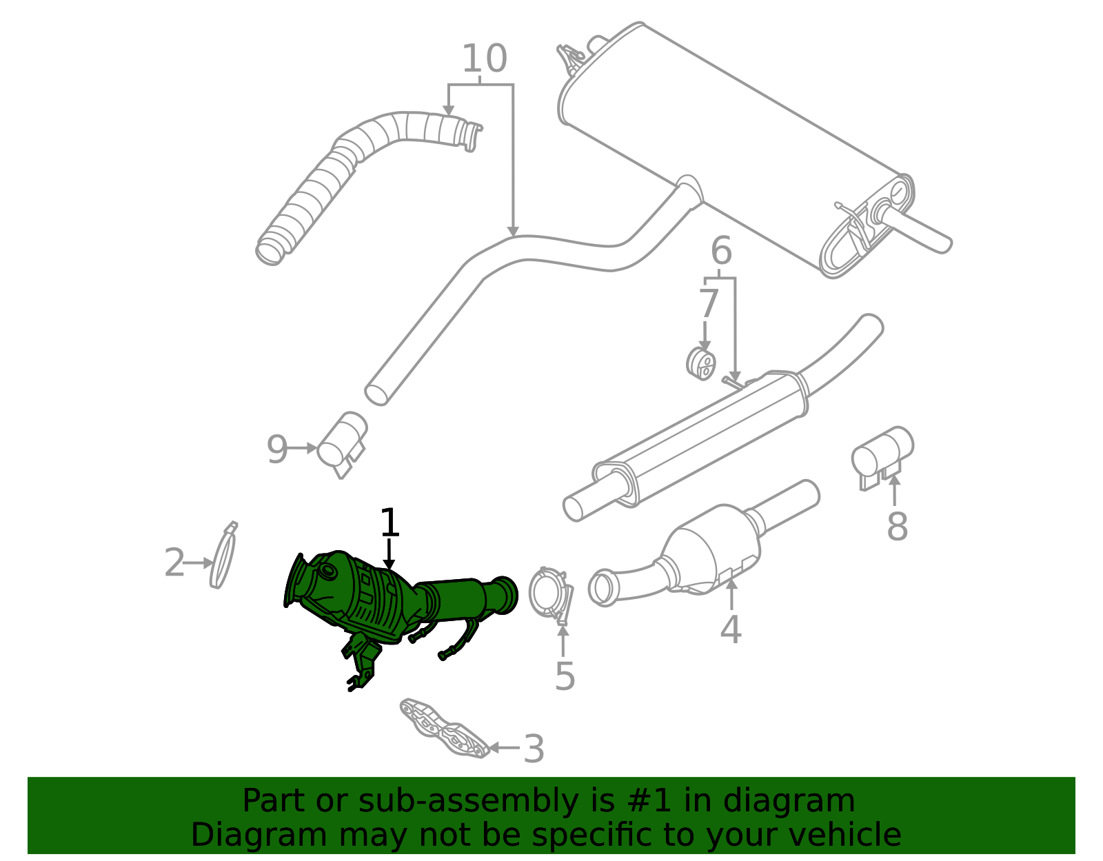 LX6Z-5E212-KZ - Catalytic Converter 2020-2025 Ford | Ford Parts Direct