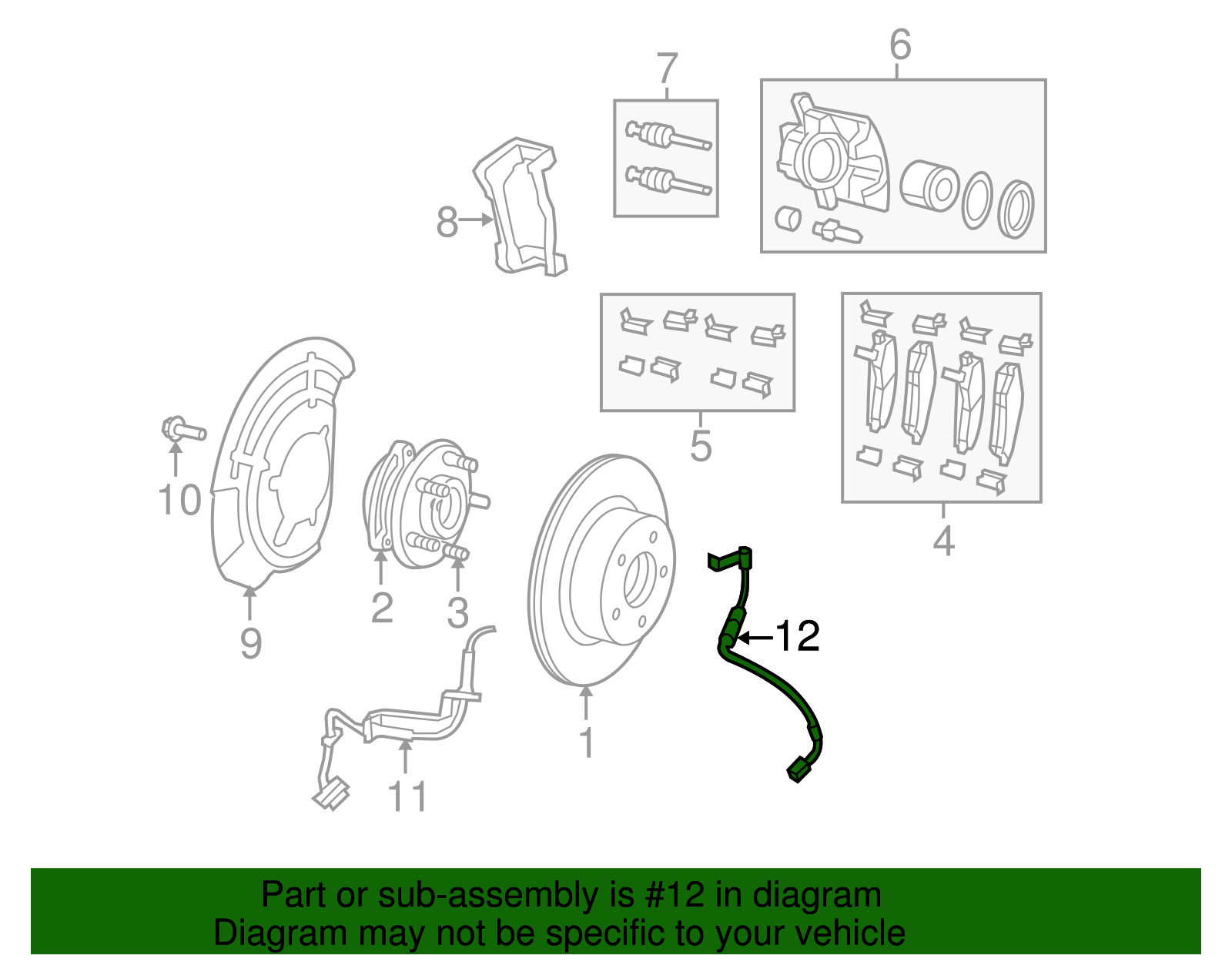 68307451AH - OEM Brake Hose For 2018-2024 Jeep Wrangler | OEM MOPAR ...