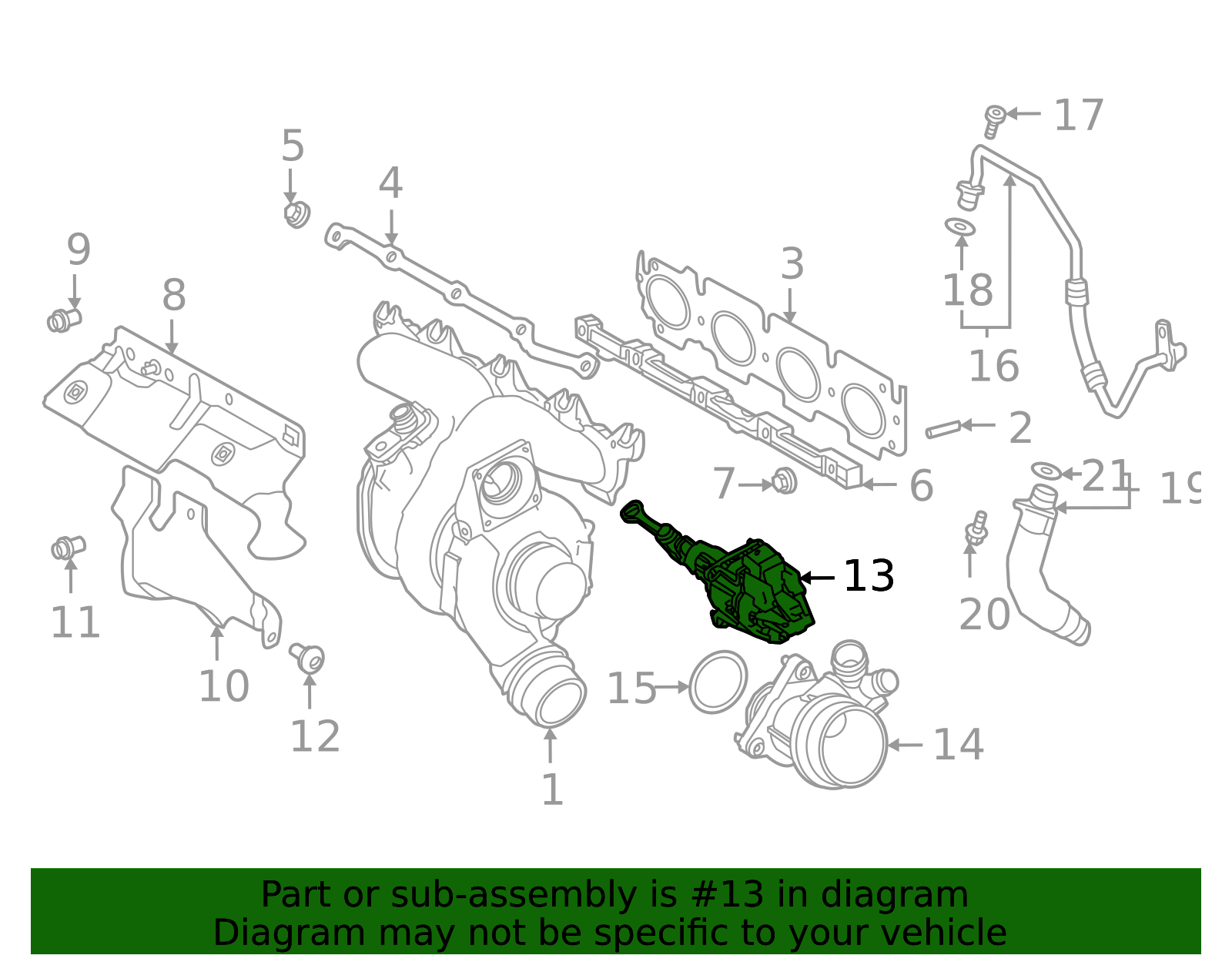 17230-WAA02 - High-Quality Turbocharger Wastegate Actuator for ...