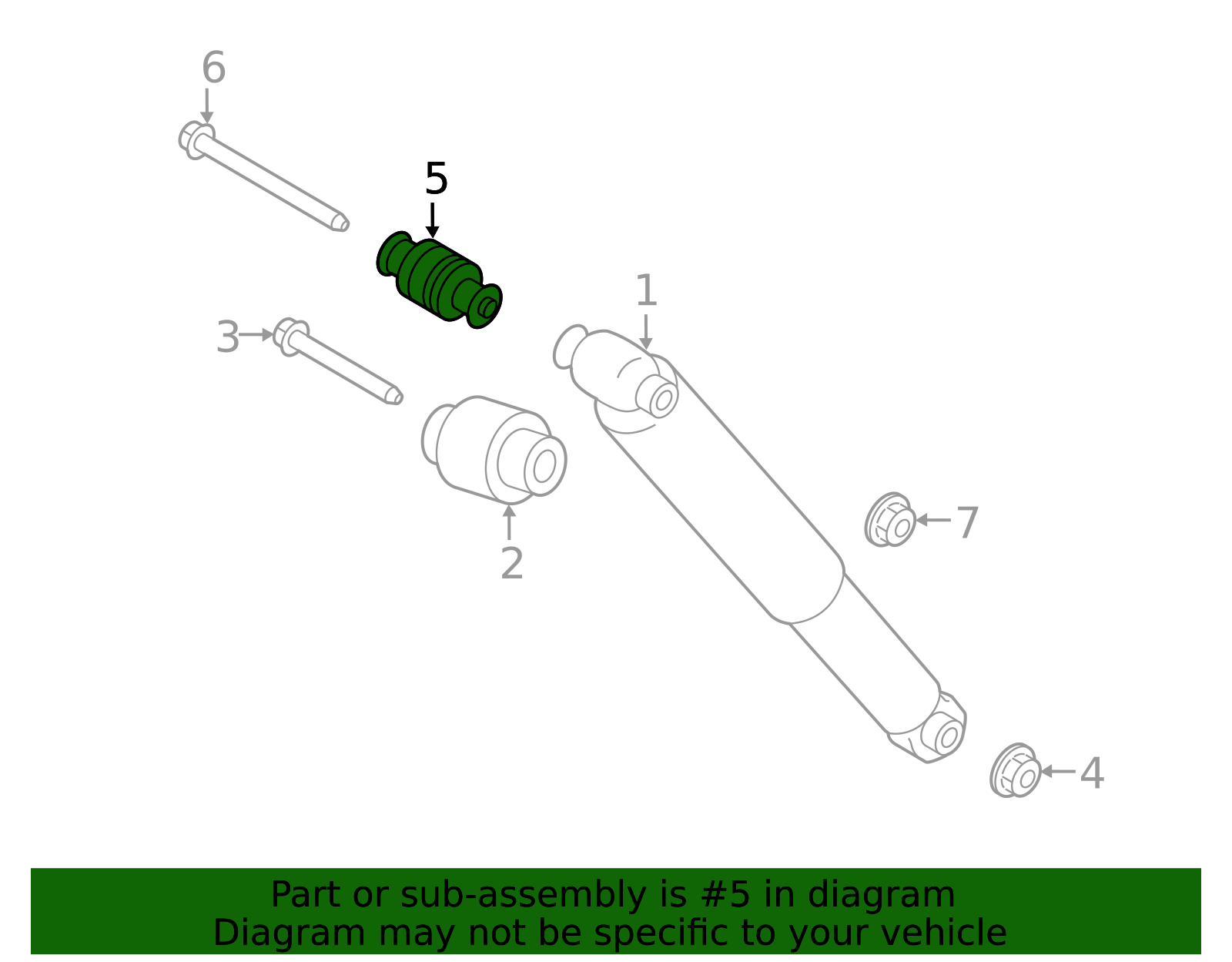 2015-2025 Ford | Upper Bushing | BK2Z-18017-A | Walls' Ford Parts