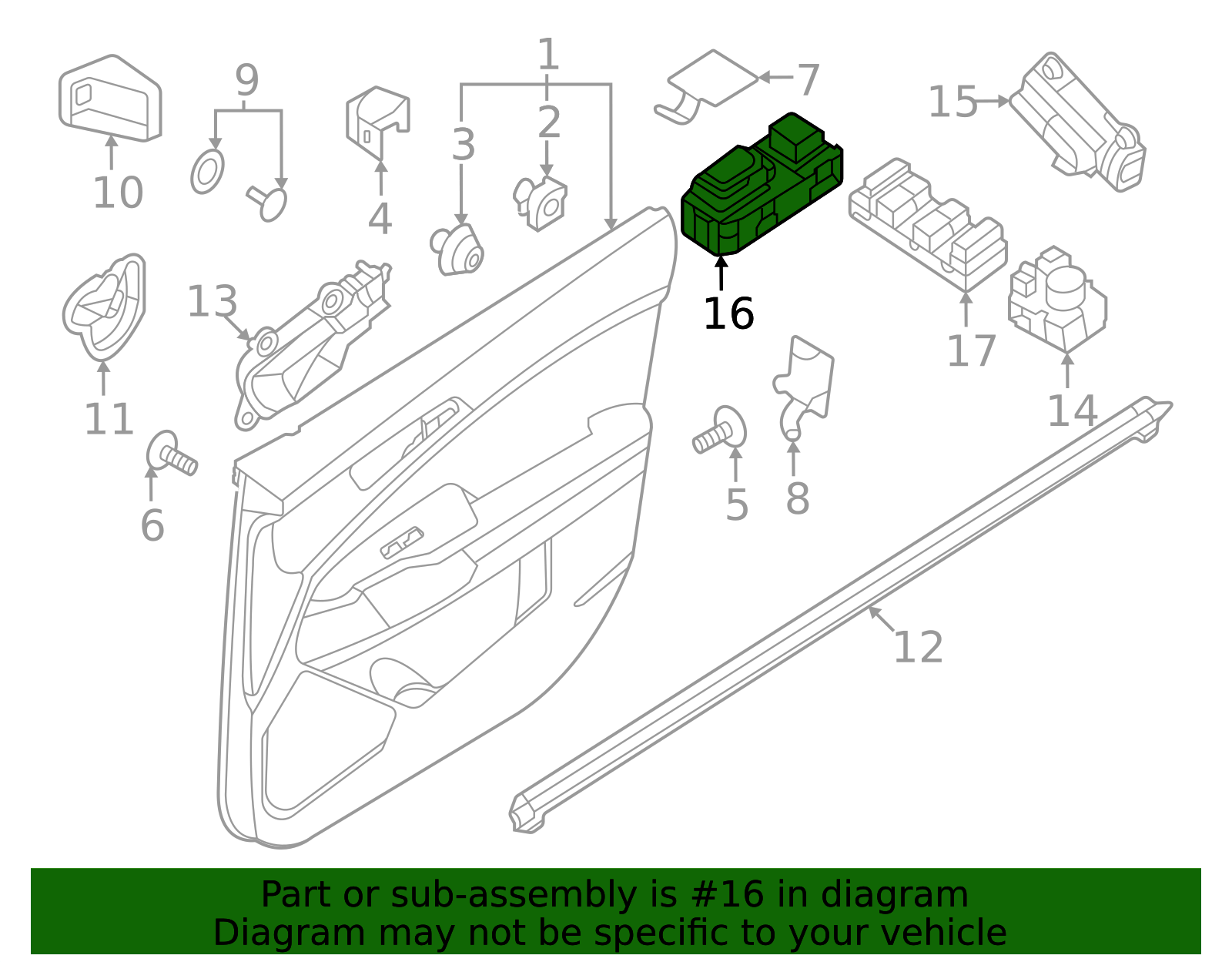 2023-2025 Kia Sportage Window Switch 93581-P1020 | QuirkParts