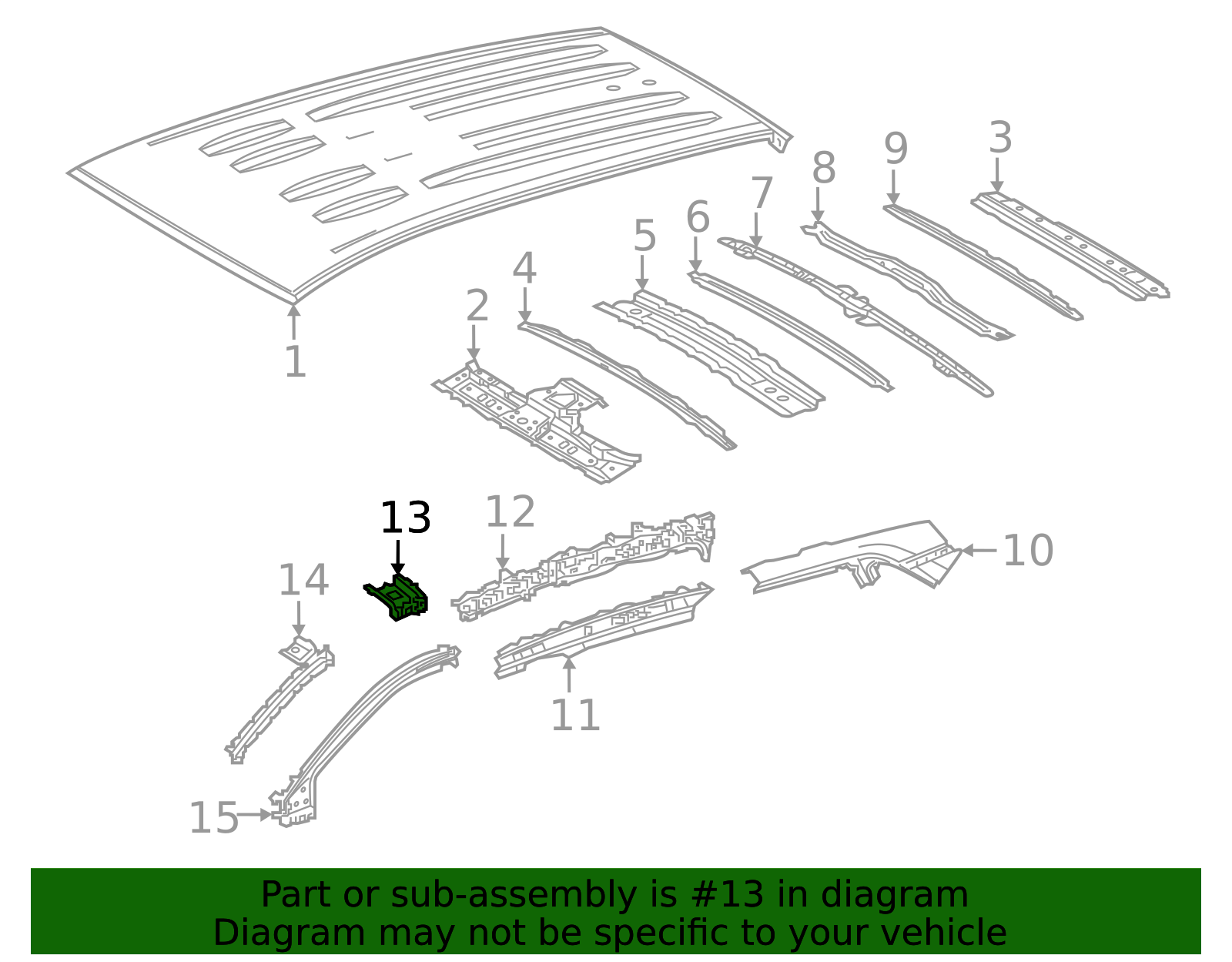 2022-2025 Toyota Corolla Cross Inner Reinforced 61247-0A010 | Toyota ...