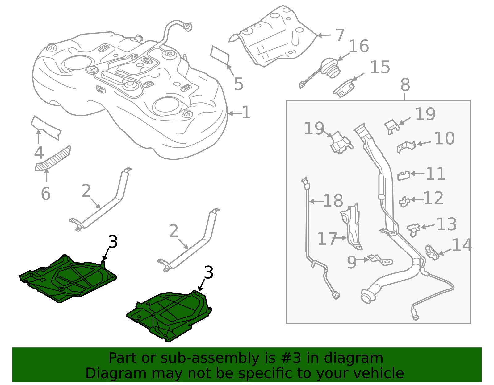 2020-2025 Subaru Tank Shield 42045AN00A | Subaru Parts Guys