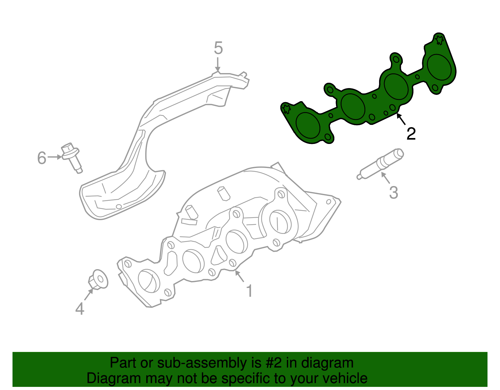 2011-2025 Ford Manifold Gasket FR3Z-9448-A | OEM Parts Online