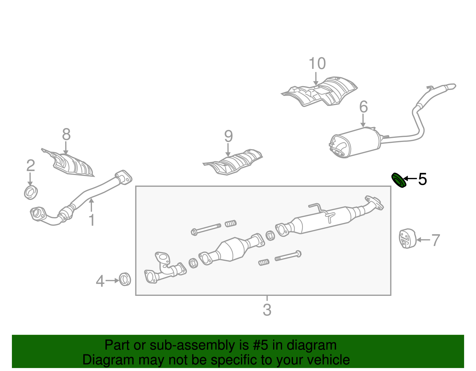 Genuine Toyota Gasket part# 90080-43026 for 1992-2020 Toyota | Ourisman ...