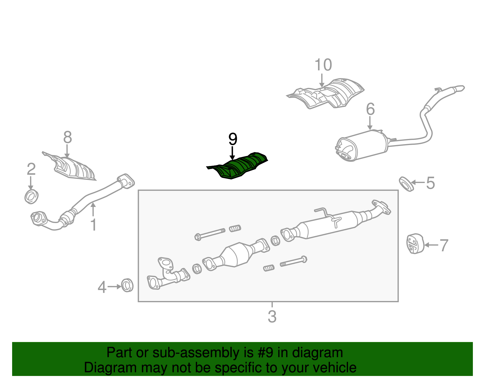 58152-08040 - Center Shield - 2004-2016 Toyota Sienna | OEM Genuine ...