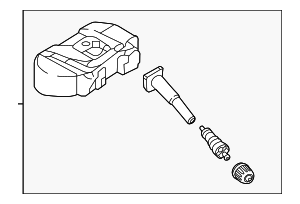 2016-2023 Hyundai Tire Pressure Monitoring System (TPMS) Sensor 52933 ...