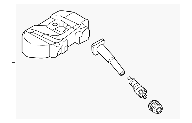 2016-2023 Hyundai Tire Pressure Monitoring System (TPMS) Sensor 52933 ...