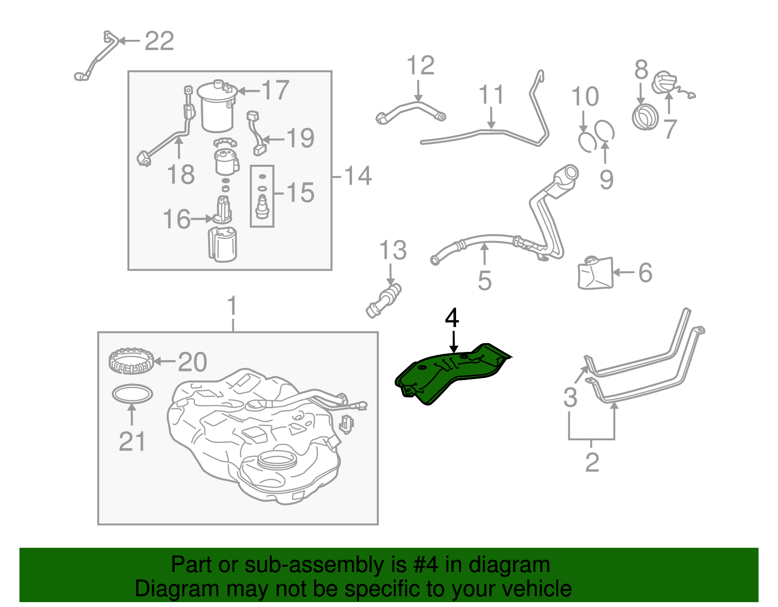 77641-75010 - Tank Shield - 2010-2012 Lexus HS250h | My L Parts