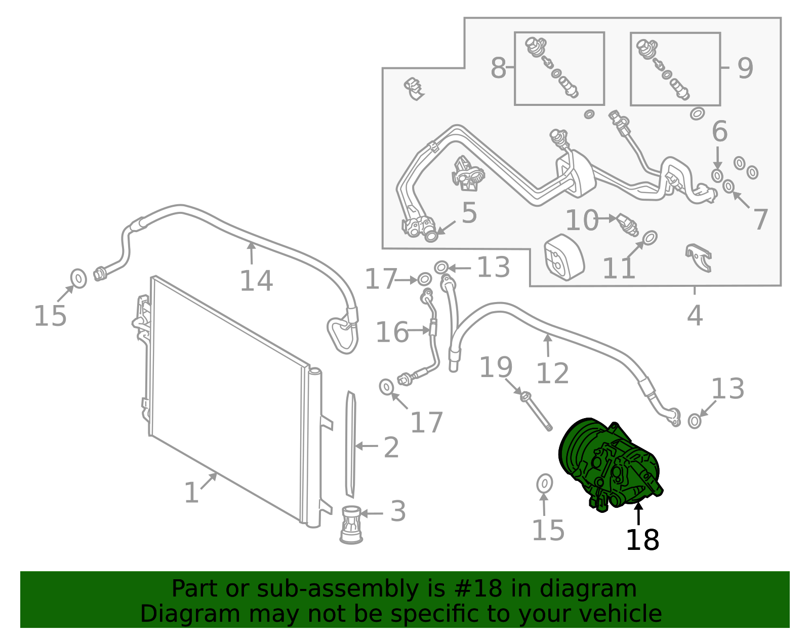 Genuine Compressor Assembly for 2008-2012 Land Rover LR2 | Land Rover ...