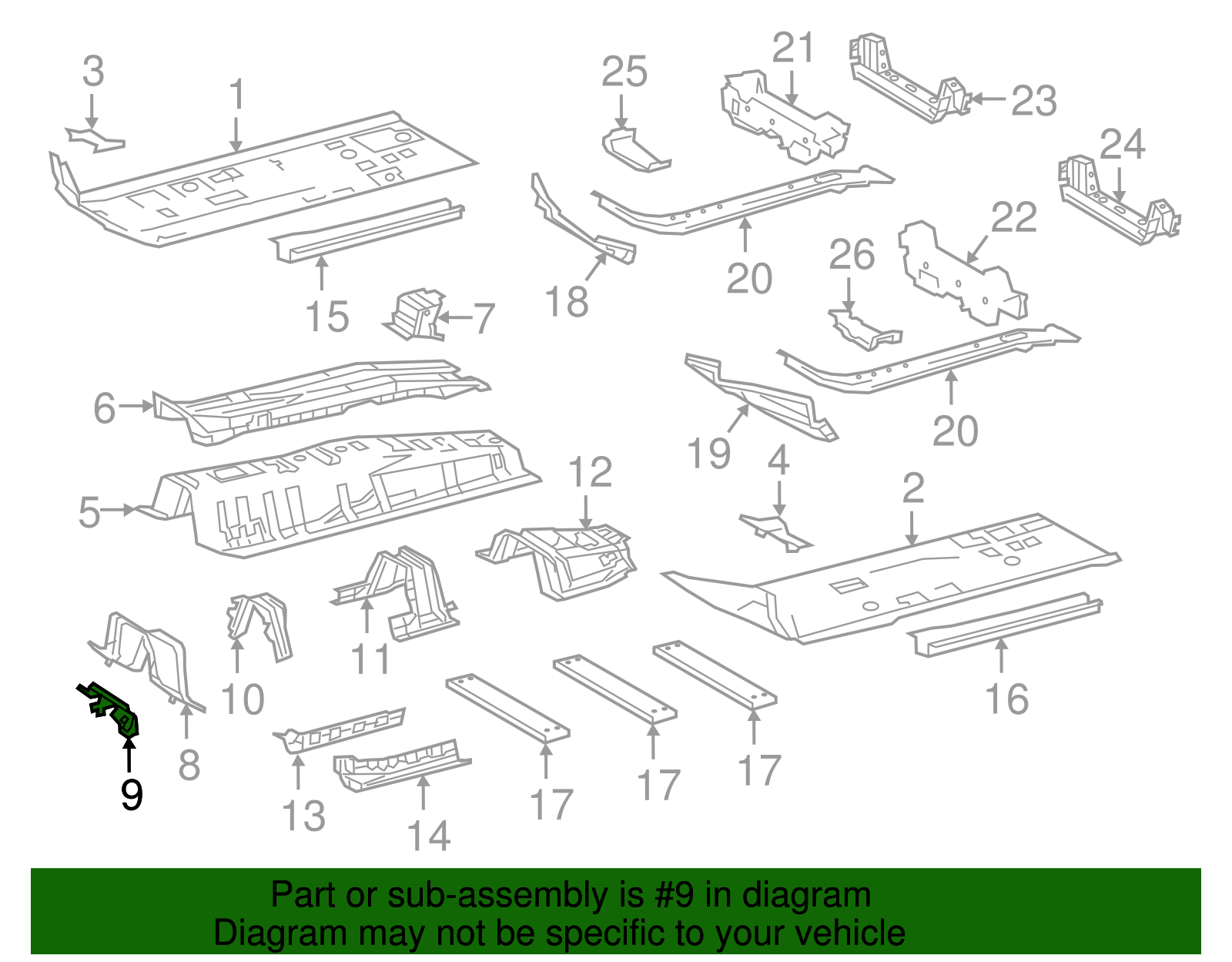 58239-F4010 - Front Panel Bracket 2018 Toyota C-HR | Toyota San Diego Parts