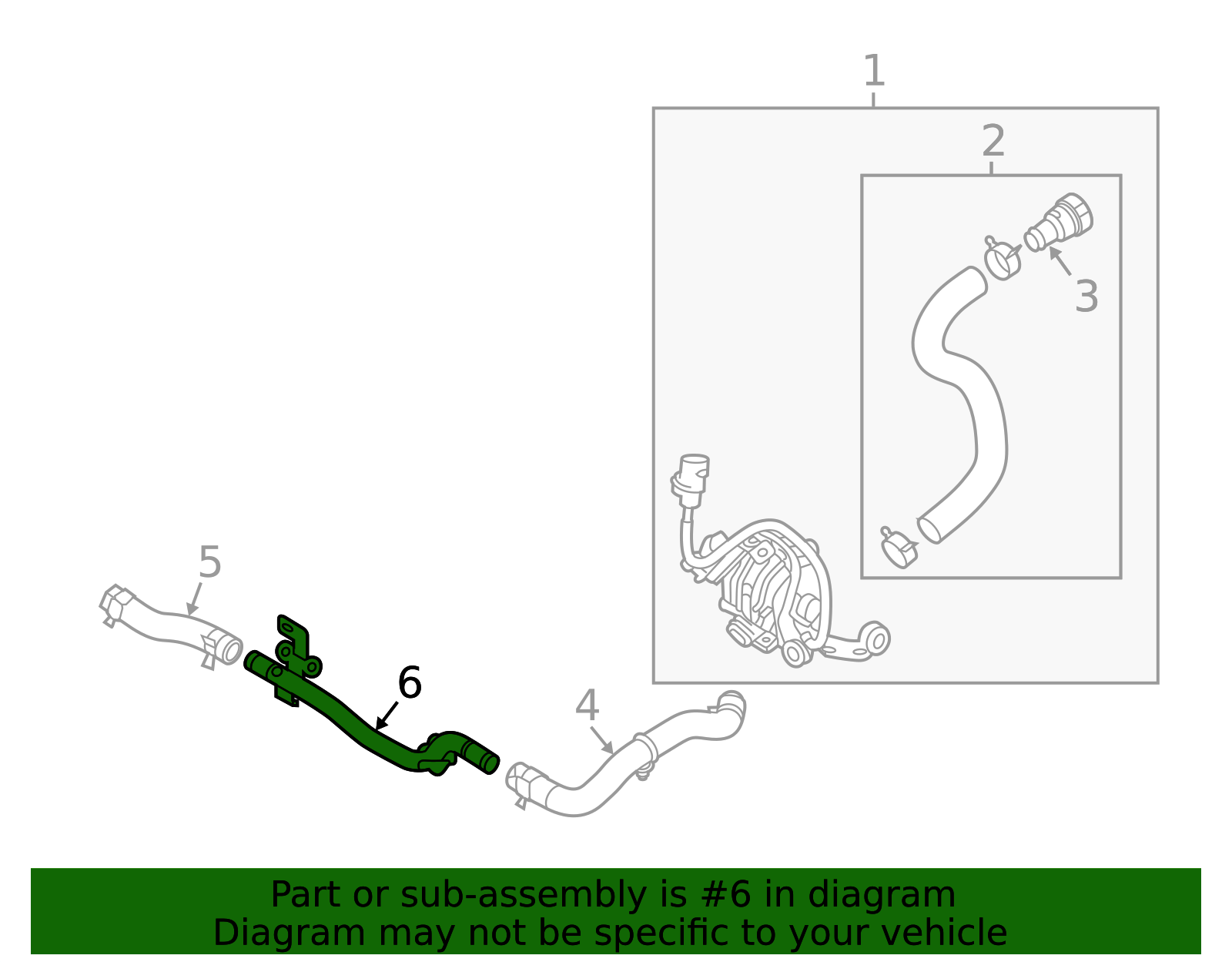 2019-2022 Kia Niro EV | Pipe | 36950-2B001 | Kia Auto Parts