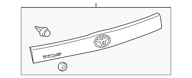 2013-2014 Toyota Prius V Lift Gate Trim 76801-47090-H0 | Toyota Parts ...