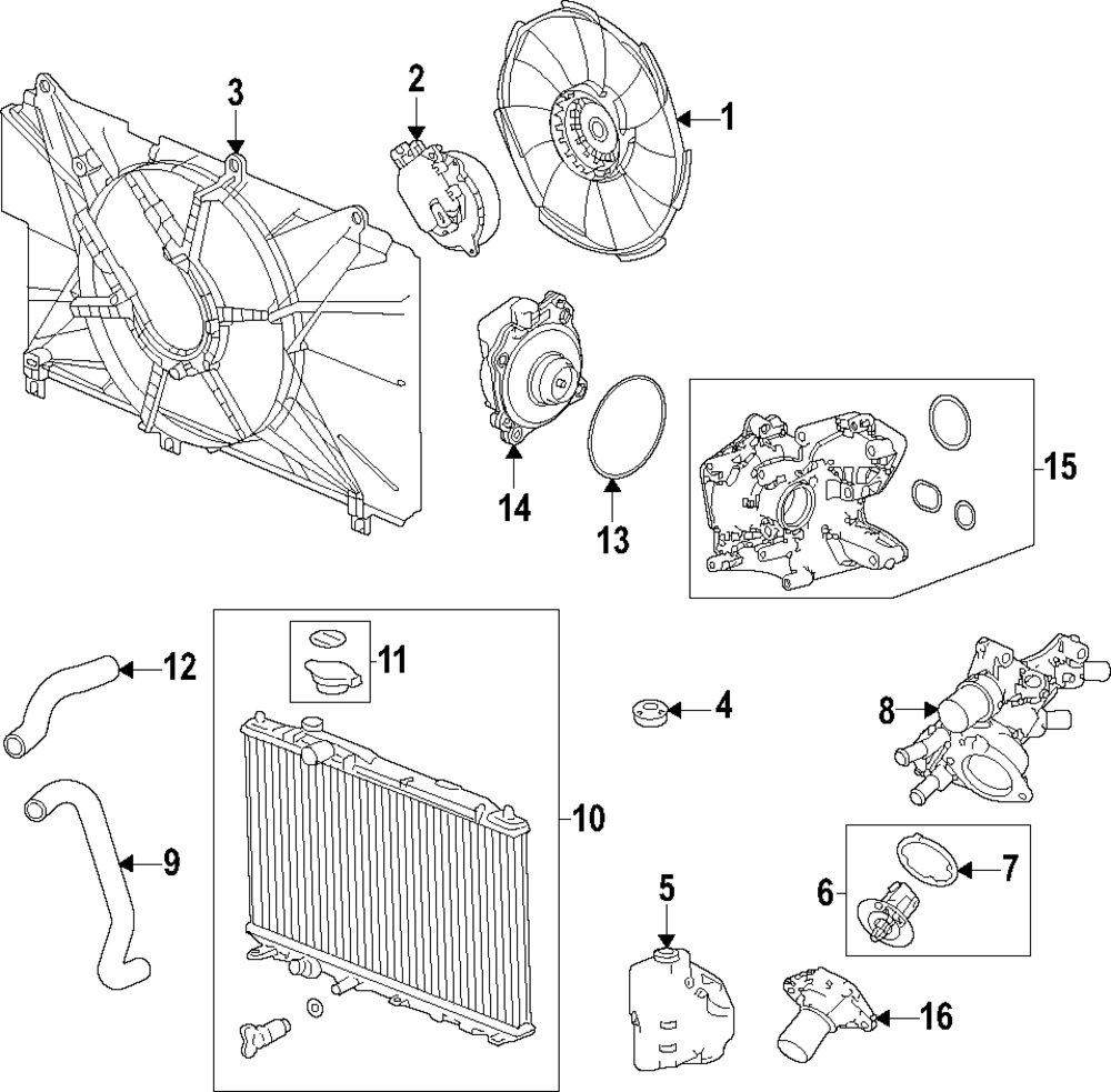 2023-2025 Honda Fan Motor 19030-66V-A11 | Honda Factory Parts