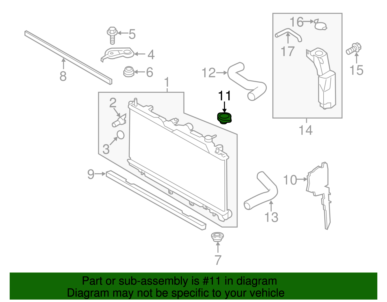 45137AE012 - 2015-2024 Subaru - Radiator Cap | Subaru Parts Deals
