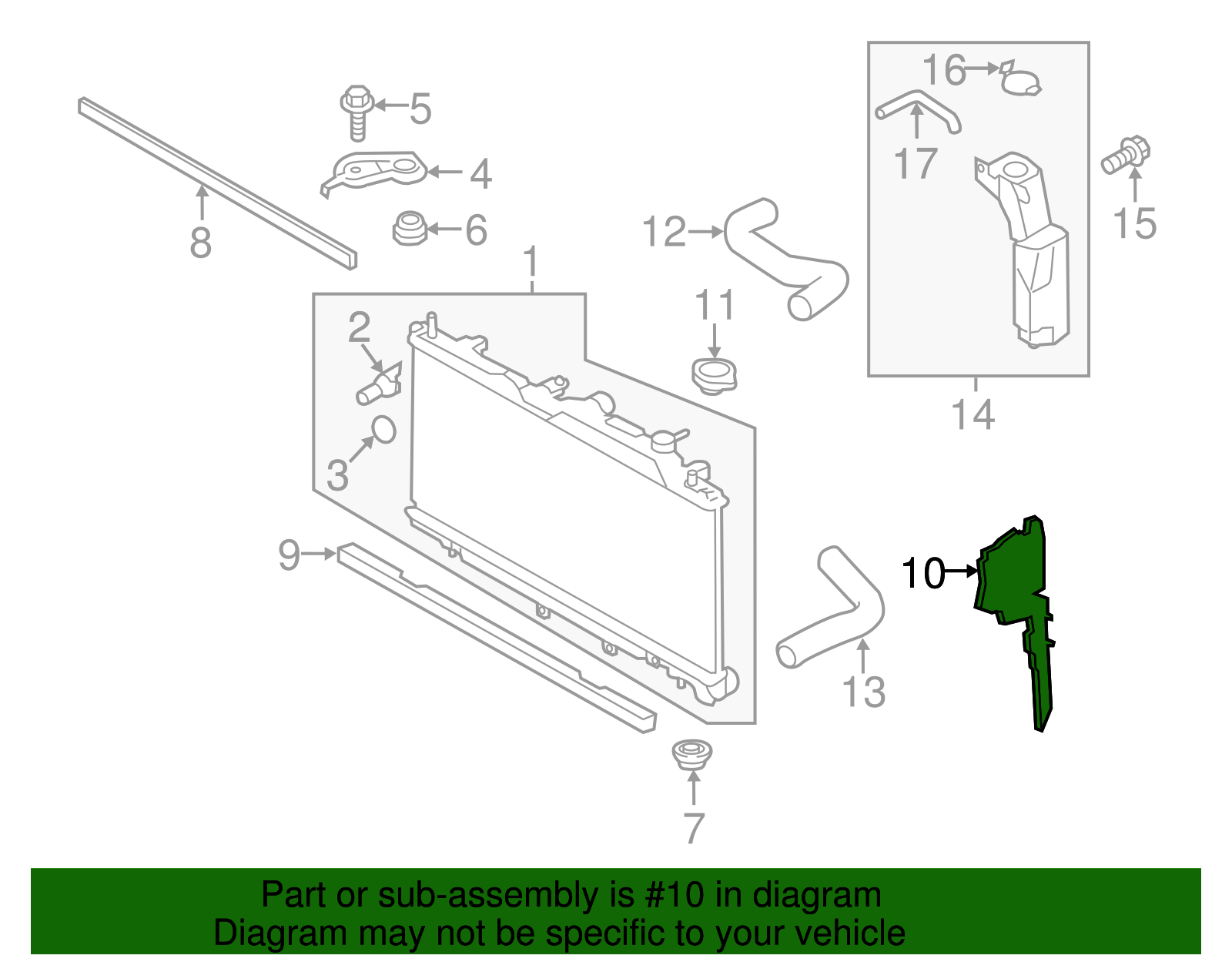 2015-2019 Subaru Upper Bracket Packing 45167AL01B | Subaru Parts For You