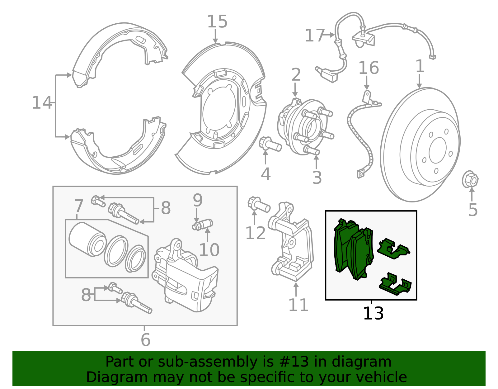 2005-2023 Mopar Brake Pads 05142560AC | Mopar Parts Canada
