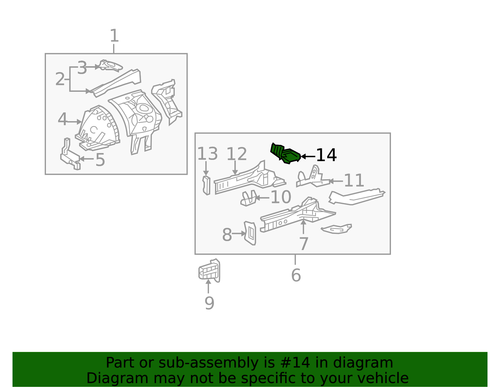 2006-2015 Lexus Torque Box 57197-30040 | OEM Parts Online