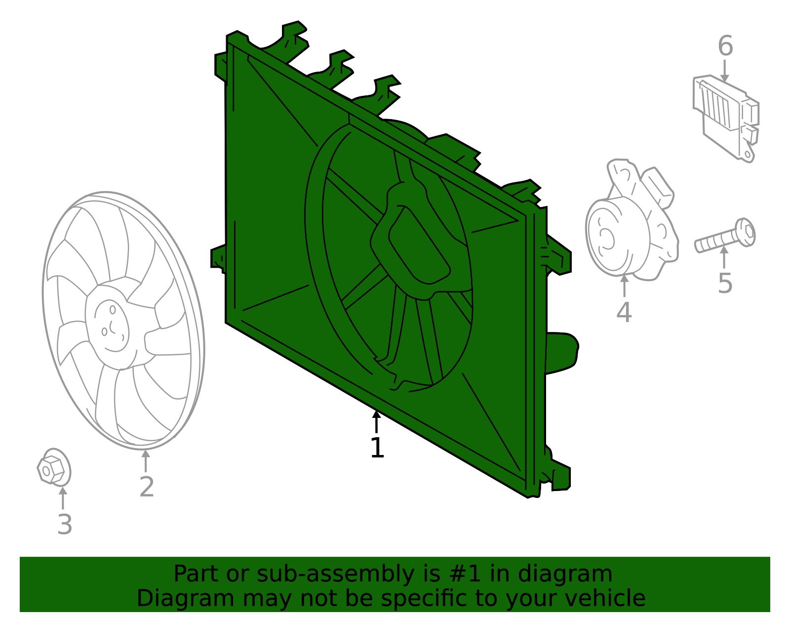 2022-2025 Toyota Fan Shroud 16711-F2140 | Toyota Parts Center