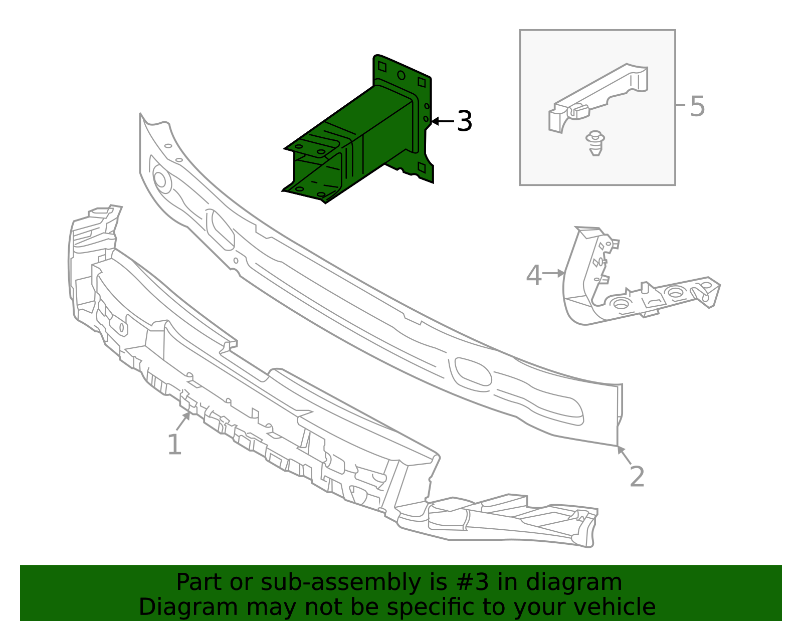 8W6-807-133-A - Rail Extension 2018-2025 Audi | Audi OEM Parts Guy