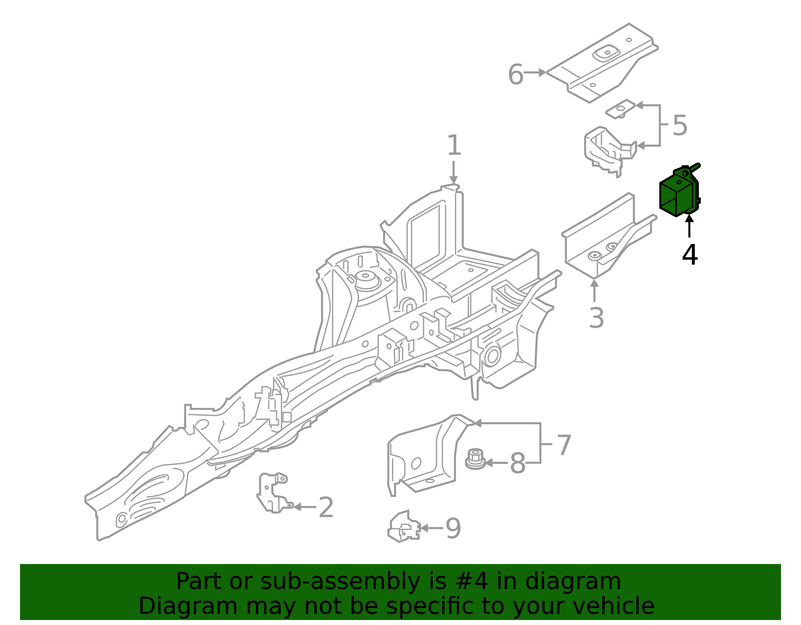 58304-WAA02 - Mount 2023-2025 Toyota GR Supra | Toyota San Diego Parts