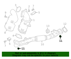 2016-2023 GM Exhaust Nut M8X1 11102751 GM | GMPartsDirect.com