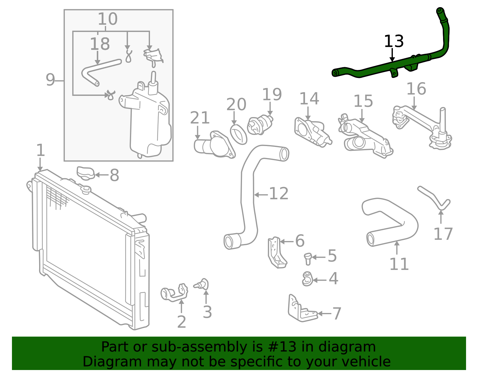Genuine Official Toyota By-Pass Pipe part# 16206-0F010 for 2005-2007 ...