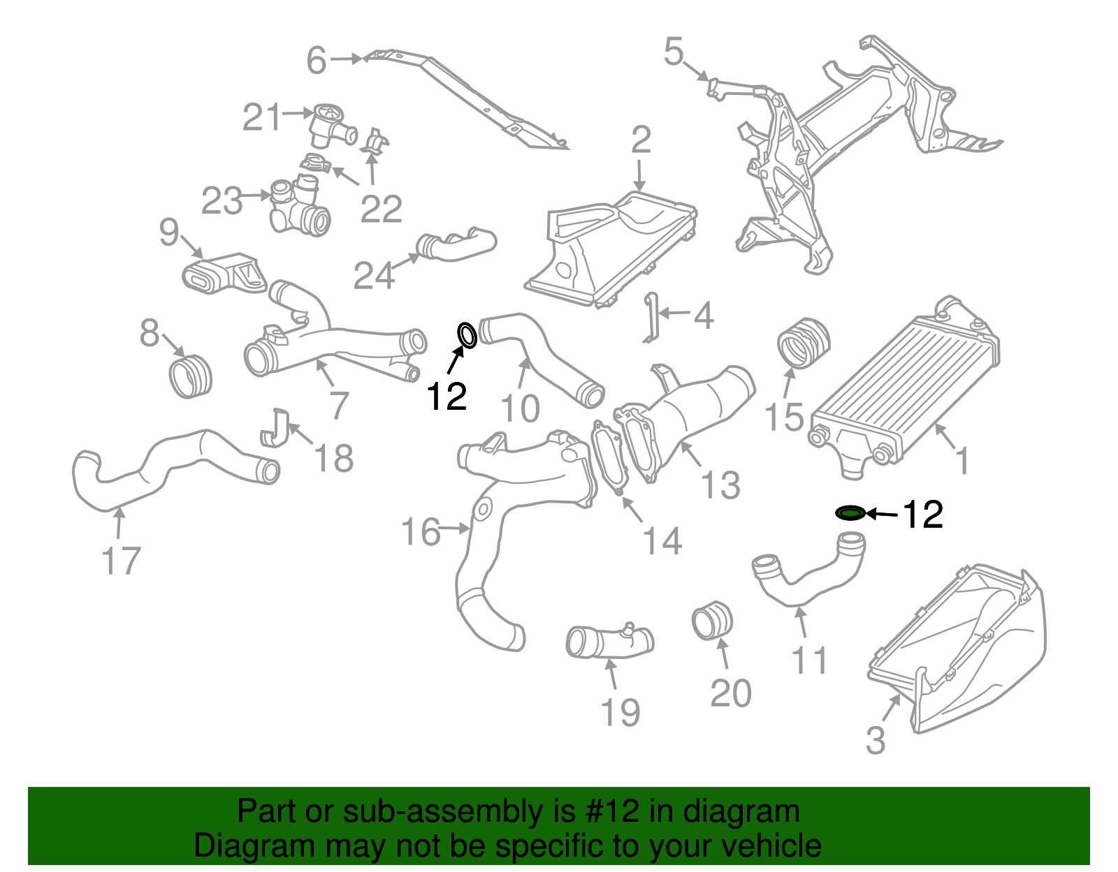 2001-2018 Porsche Lower Press Hose O-Ring 955-110-721-00 ...