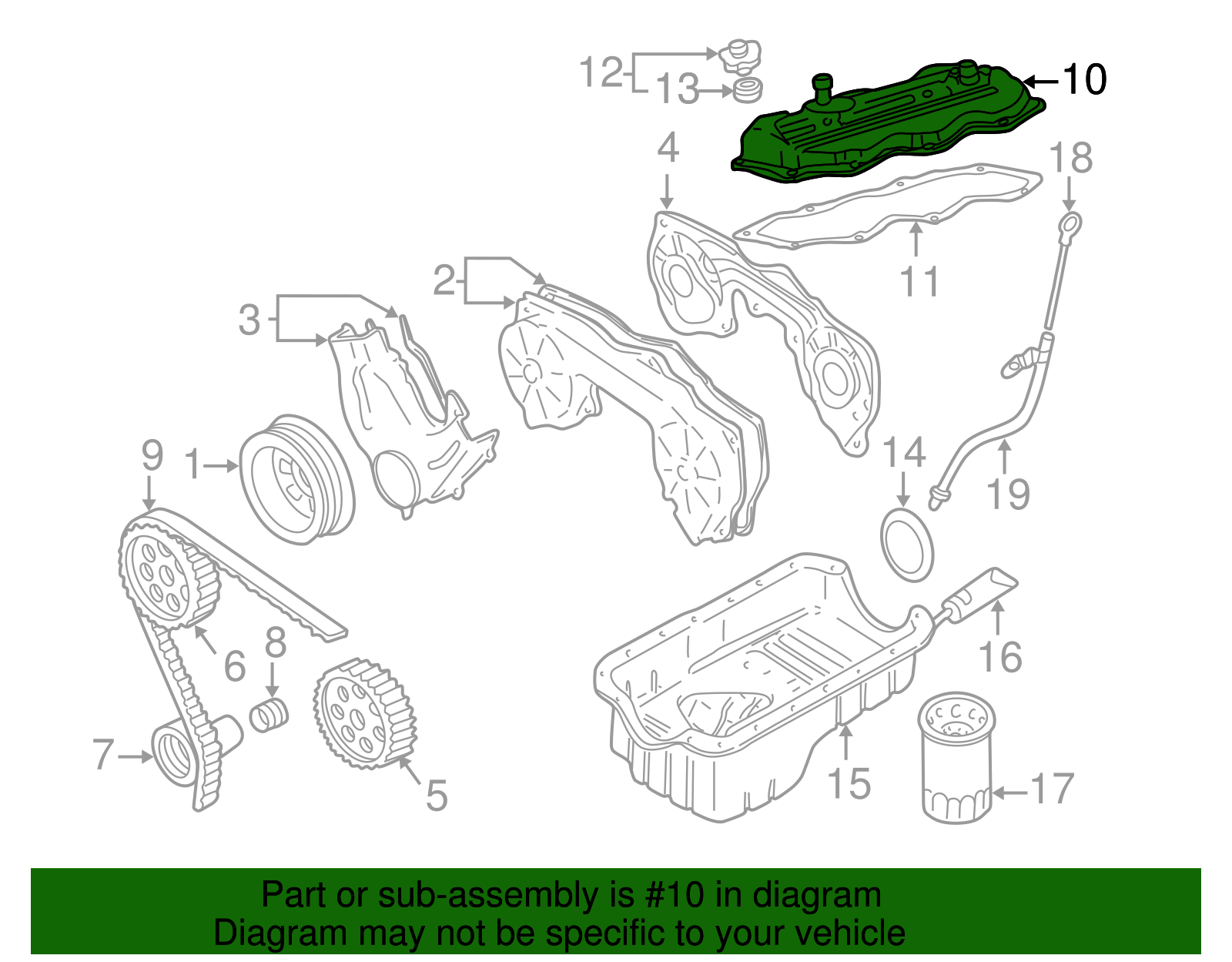 13265-4S100 - Valve Cover 1999-2004 Nissan | Boro Nissan Parts