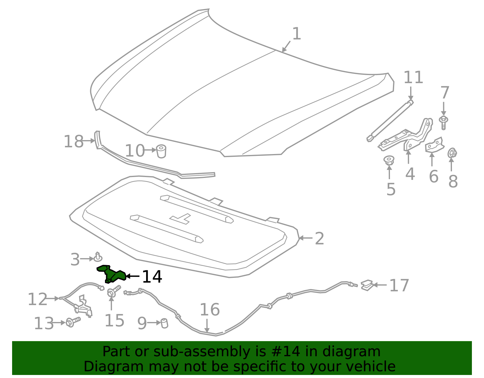 84855768 - High-Quality Hood Primary and Secondary Latch for 2020-2025 ...