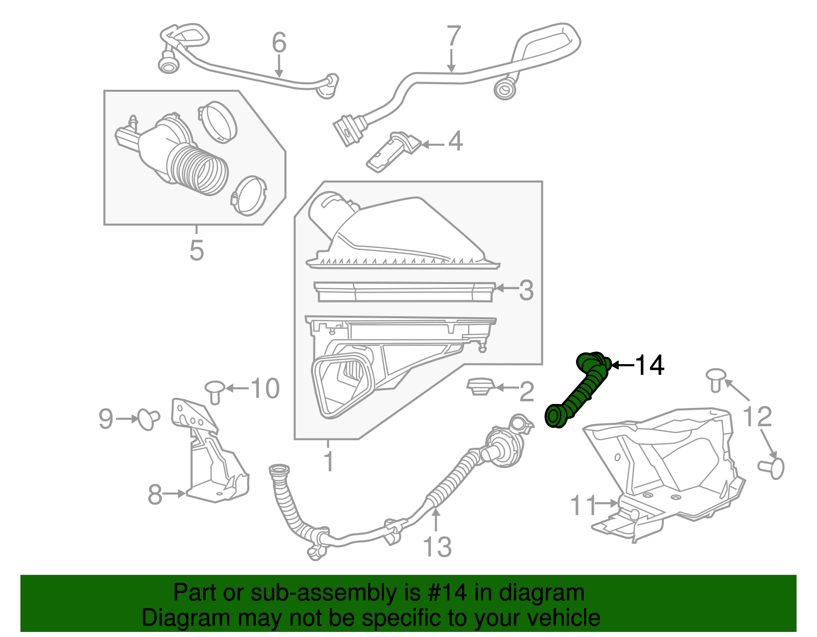 23340351 - 2016 Chevrolet Camaro - Air Cleaner Resonator | My GM Part