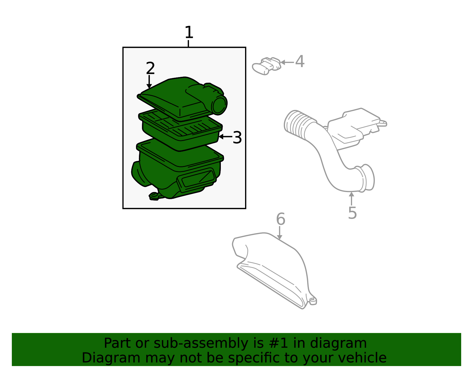 2001-2005 Lexus Air Filter And Housing Assembly 17700-50241 | OEM Parts ...