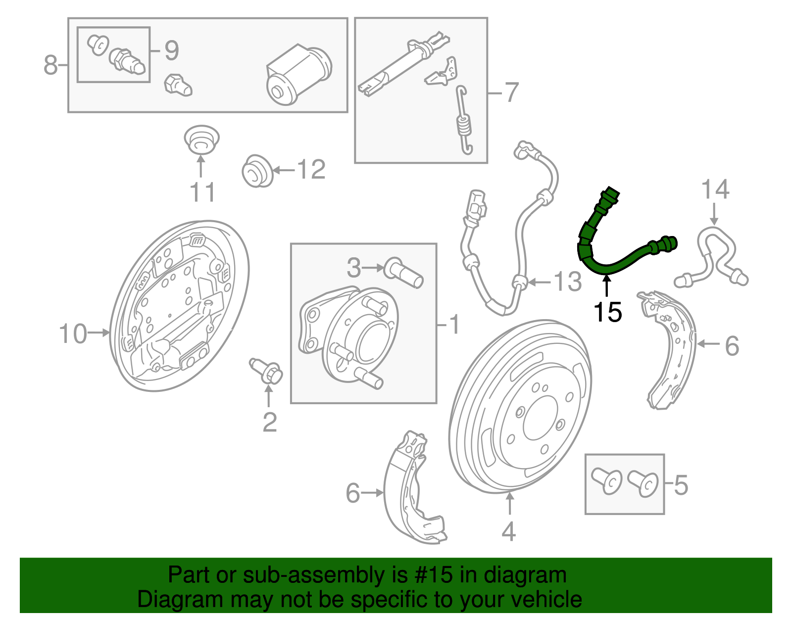 D651-43-810 - 2011-2014 Mazda 2 - Brake Hose | Mazda Part Direct